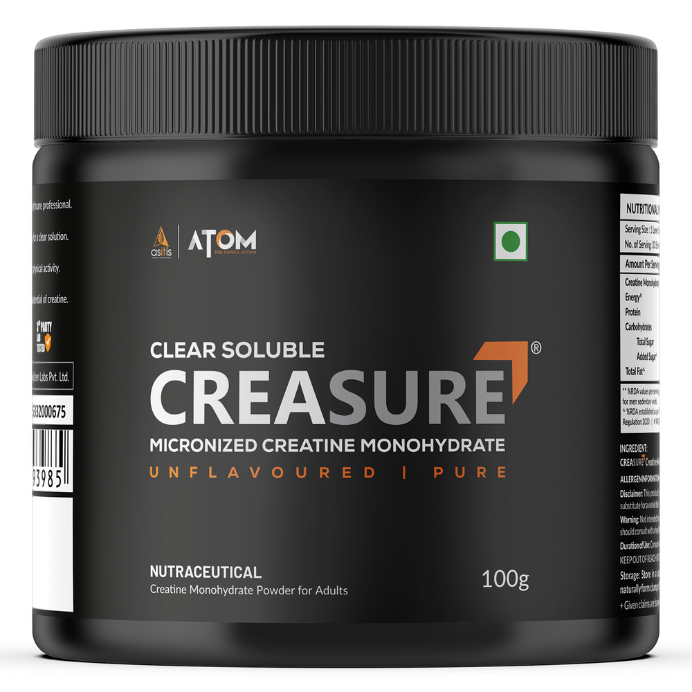AS-IT-IS ATOM Creasure 100% Soluble Creatine Monohydrate - Labdoor